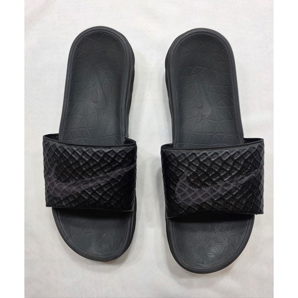 Nike | Shoes | Nike Mens Benassi Solarsoft Slide 2 Black Sandals Size 2 ...